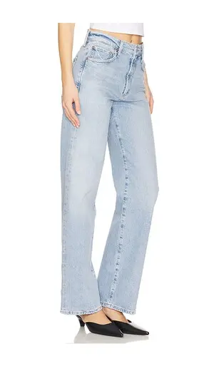 AGOLDE Harper Mid Rise Straight Jeans - Beam