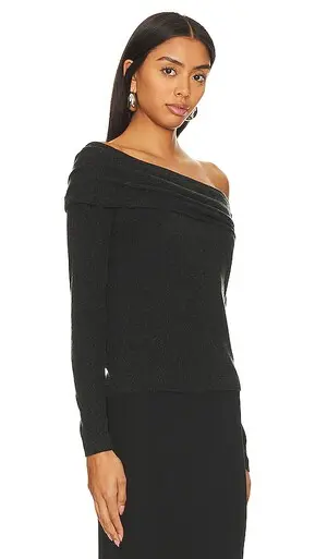 Enza Costa Cashmere One-shoulder Top