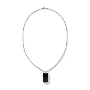 John Hardy And Onyx Pendant Necklace - Sterling Silver