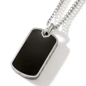 John Hardy And Onyx Pendant Necklace