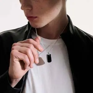 John Hardy And Onyx Pendant Necklace