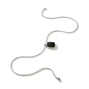 John Hardy Black Onyx Tag Pendant Necklace