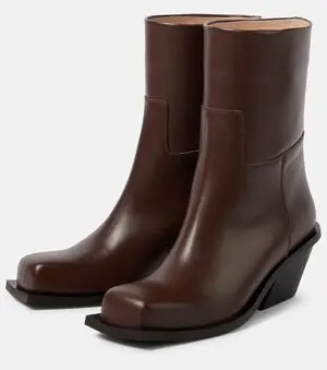 GIA BORGHINI Blondine Leather Ankle Boots