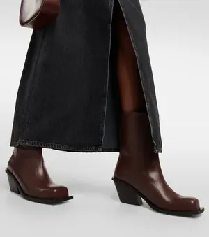 GIA BORGHINI Blondine Leather Ankle Boots
