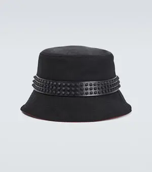 CHRISTIAN LOUBOUTIN Bobino Spikes Bucket Hat - Black