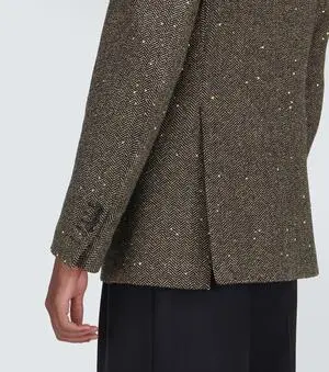 WINNIE N.Y.C Herringbone Wool-blend Jacket