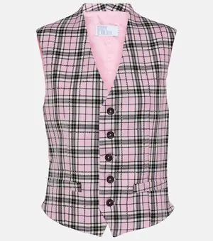 Giuseppe Di Morabito Checked Wool Vest