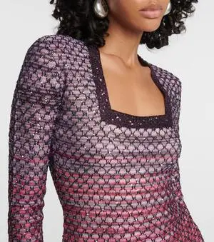 Missoni Knitted Lamé Minidress