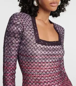 Missoni Knitted Lamé Minidress