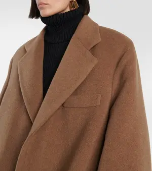 Saint Laurent Oversized Wool Coat