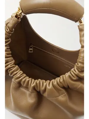 Loewe Squeeze Leather Shoulder Bag - Brown