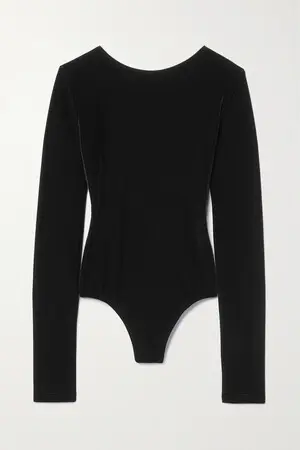 AGOLDE Corrin Stretch-velvet Bodysuit