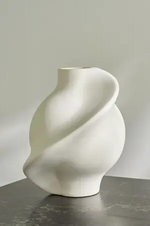 LOUISE ROE Pirout 01 Ceramic Vase - White