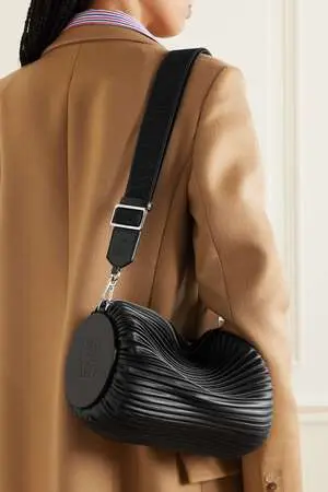 Loewe Bracelet Pleated Leather Shoulder Bag