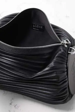 Loewe Bracelet Pleated Leather Shoulder Bag