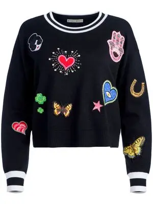 Alice + Olivia Patch-detail Sweatshirt