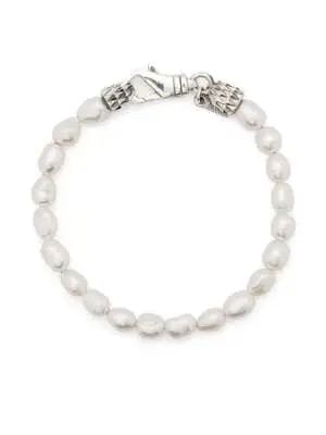 Emanuele Bicocchi Baroque Pearl Sterling Bracelet - Silver