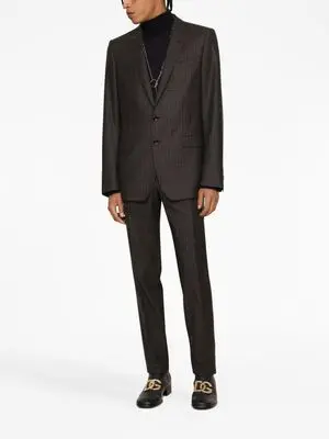Dolce & Gabbana Check-pattern Wool Trousers