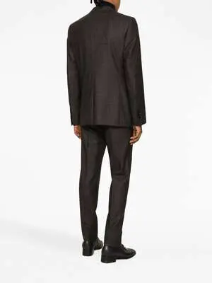 Dolce & Gabbana Check-pattern Wool Trousers