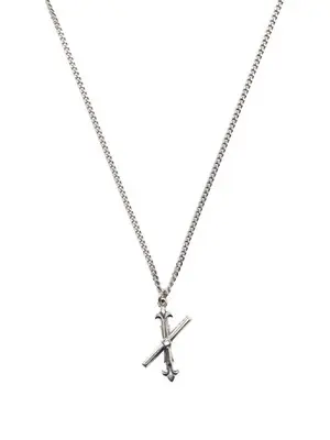 Emanuele Bicocchi Alphabet Pendant Necklace - Silver