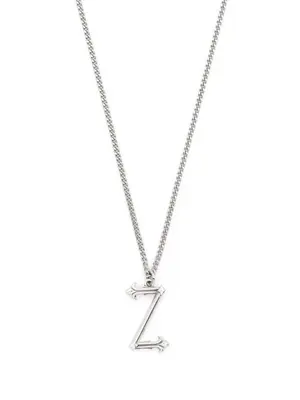 Emanuele Bicocchi Alphabet Pendant Necklace - Silver