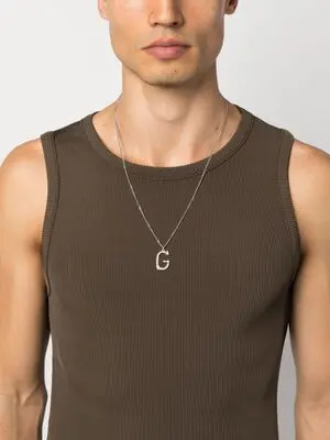 Emanuele Bicocchi Alphabet Pendant Necklace