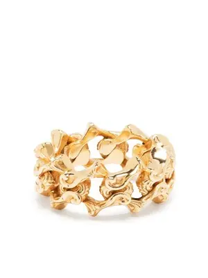 Emanuele Bicocchi Arabesque -plated Chain Ring - Gold