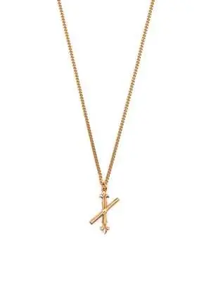 Emanuele Bicocchi Letter-pendant Chain Necklace - Gold