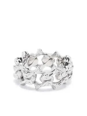 Emanuele Bicocchi Arabesque Chain-link Ring - Silver