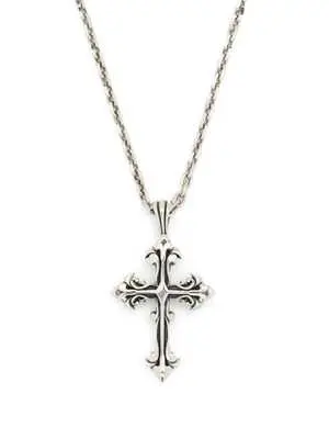 Emanuele Bicocchi Avelli Cross Pendant Necklace - Silver