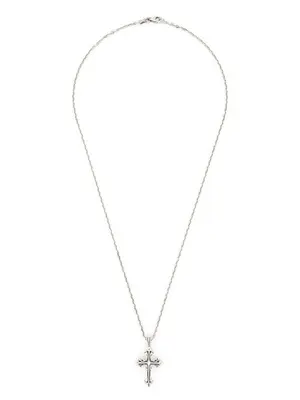 Emanuele Bicocchi Avelli Cross Pendant Necklace - Silver