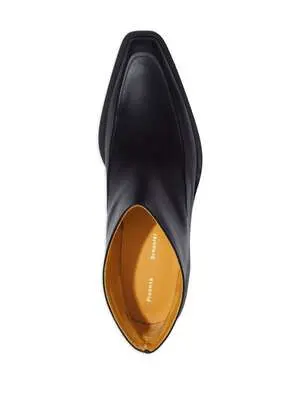 Proenza Schouler Bronco Leather Ankle Boots - Black