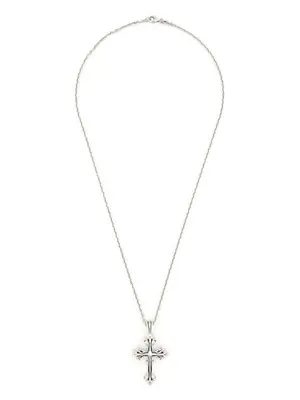 Emanuele Bicocchi Cross Pendant Necklace - Silver