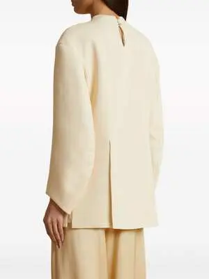 Khaite The Mahni Slit-detail Blouse