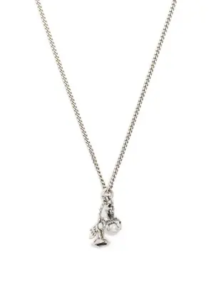Emanuele Bicocchi Wild Rose Pendant Necklace - Silver