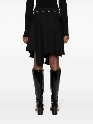 Off-White Belted Pleated Miniskirt