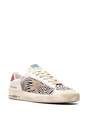 GOLDEN GOOSE Stardan Leather Sneakers - White