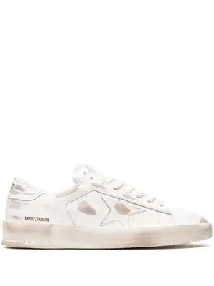 GOLDEN GOOSE Stardan Leather Sneakers - White