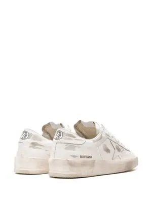 GOLDEN GOOSE Stardan Leather Sneakers - White