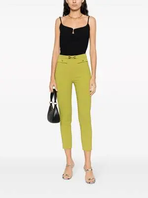 Elisabetta Franchi Logo-plaque Skinny Trousers