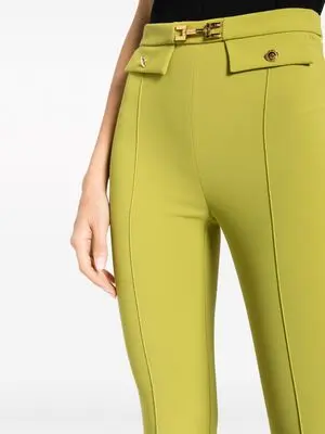 Elisabetta Franchi Logo-plaque Skinny Trousers