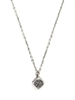 Emanuele Bicocchi Arabesque Dice Pendant Necklace - Silver