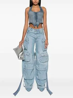 Attico Wide-leg Cargo Jeans
