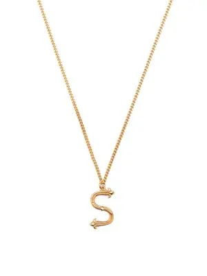 Emanuele Bicocchi Alphabet Pendant Necklace - Gold