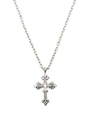 Emanuele Bicocchi Sterling Cross Pendant Necklace - Silver