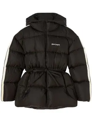 Palm Angels Logo-print Belted Down Jacket