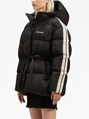 Palm Angels Logo-print Belted Down Jacket