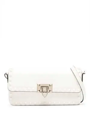 Valentino Garavani Rockstud Shoulder Bag - White