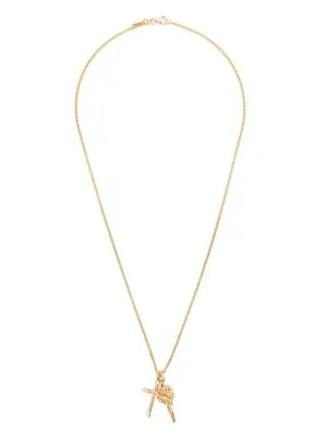 Emanuele Bicocchi Arabesque Key Cross Pendant Necklace