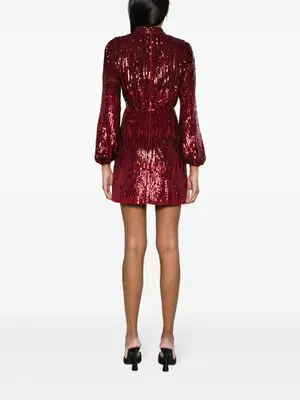 Rixo Samantha Sequinned Mini Dress